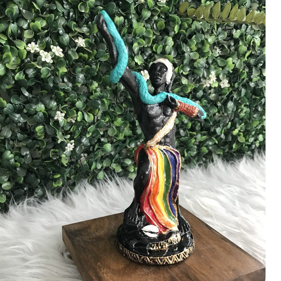 Imagem Orixá Oxumaré 15cm Resina Decoração Umbanda Candomblé | Shopee ...