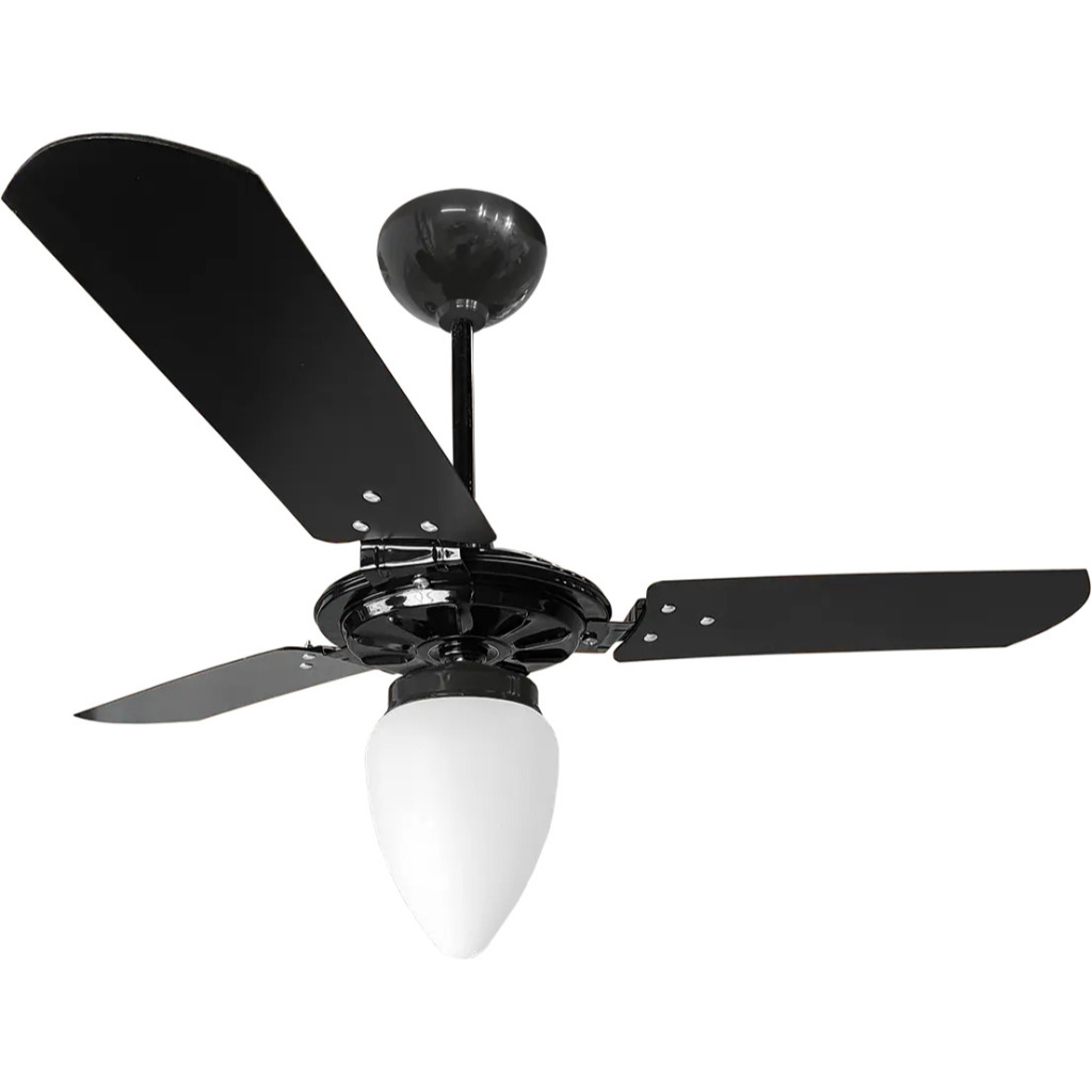 Ventilador teto Ventex Rico 220v PRETO 180w | Shopee Brasil