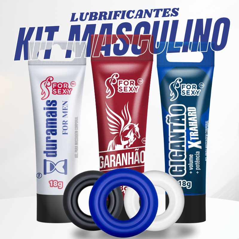 KIT MASCULINO DESEMPENHO E PRAZER EM DOBRO OU TRIPLO | Shopee Brasil