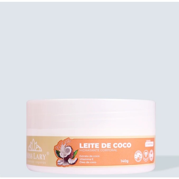 Hidratante Corpo e Rosto Leite de Coco Miss Lary 140g | Shopee Brasil