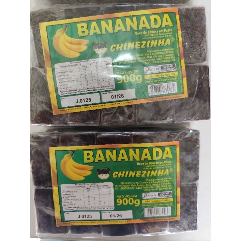 Kit Doce Bananada Lisa Mariola 2 pacotes com 50 unidades cada | Shopee ...