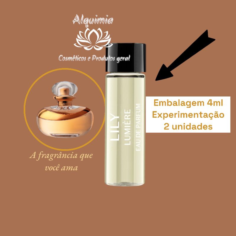 Lily Lumière Eau de Parfum o Boticário - 2 unidades 4ml | Shopee Brasil