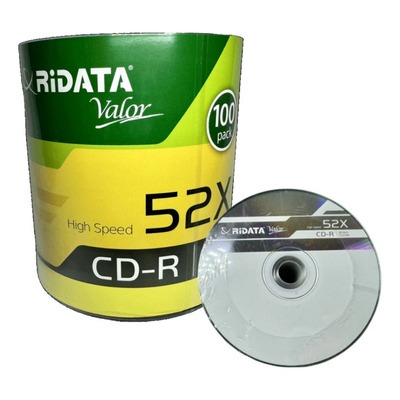 100 Cd-r Virgem Ridata 700mb 80min Com Logo | Shopee Brasil