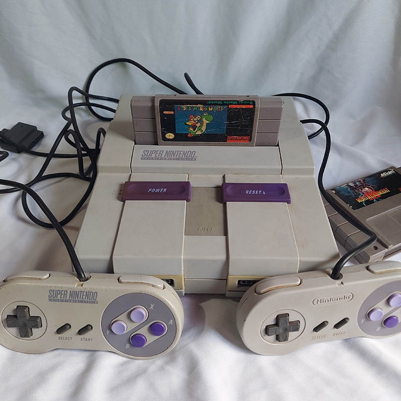 Super Nintendo Snes Fat Console Completo Funcionando 100% - Corre Que ...