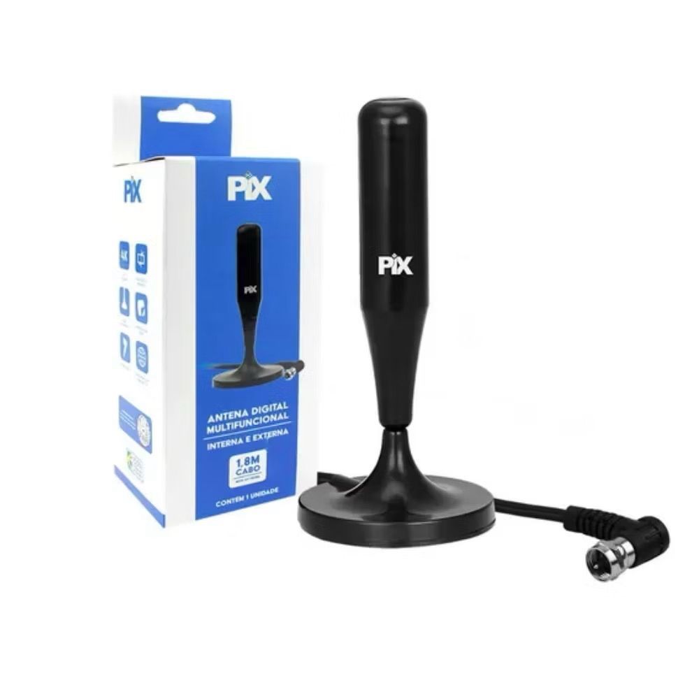 Antena Digital Interna Para Tv Full Hdtv 4k Base Magnética base ...