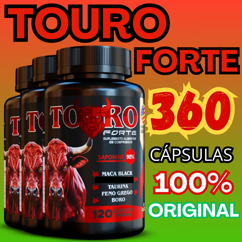 Touro Forte - Suplemento Alimentar em Cápsulas 500mg | Maca Black, Feno ...