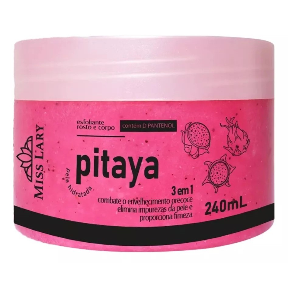 Esfoliante para corpo e rosto Pitaya Miss Lary | Shopee Brasil