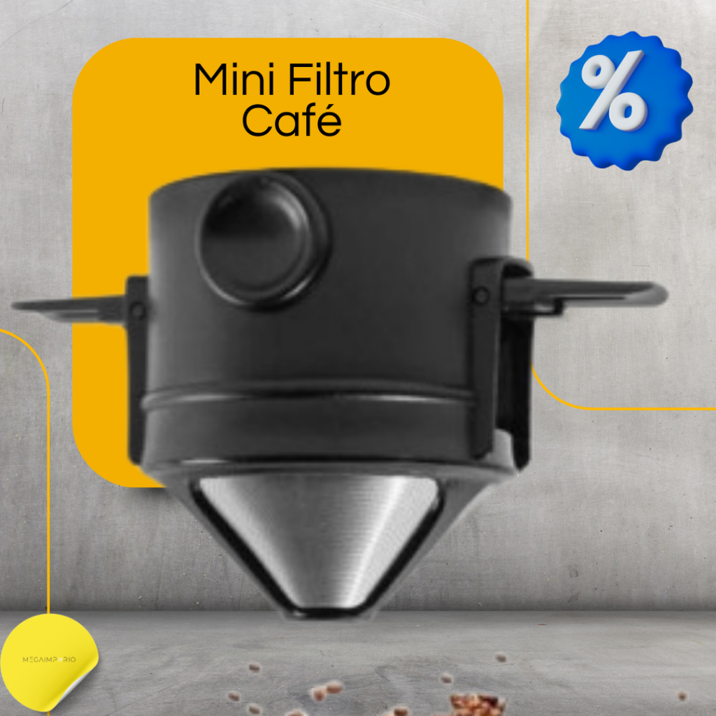 Mini Filtro Coador de Passar Café em Pó Lavável Reutilizável Suporte ...