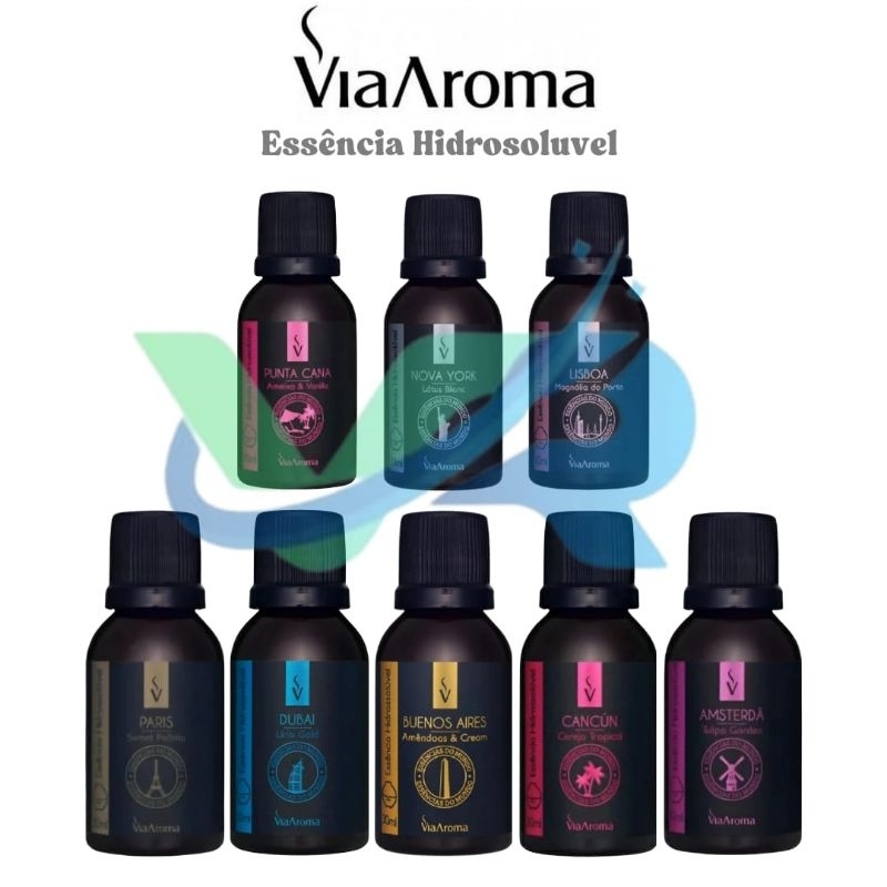Essência Hidrossolúvel 30ml Via Aroma Original Linha Mundo P Umidificador Ultrassônico | Shopee ...
