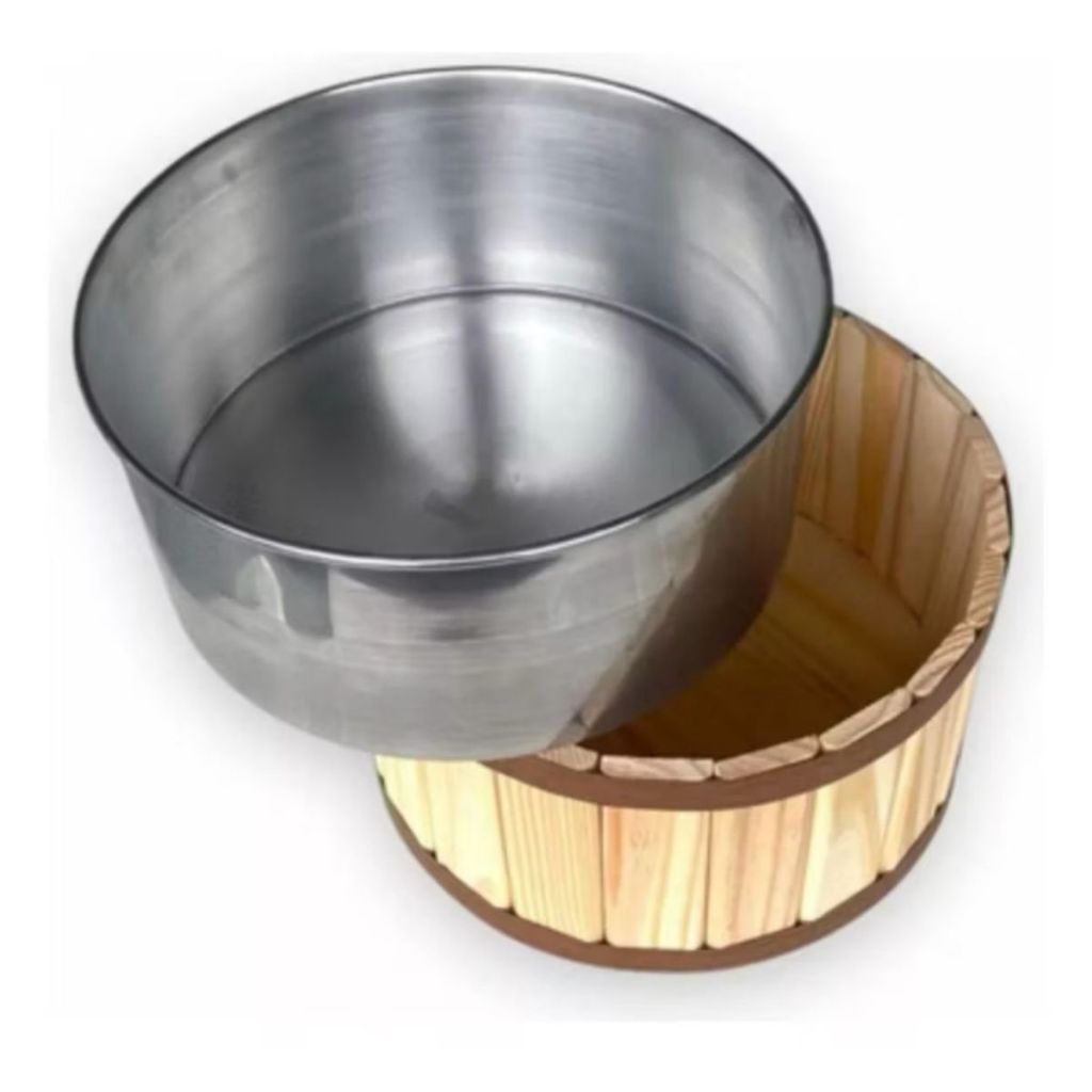 Tina Escalda Pes Balde Pedicure Unha Relaxa Pes Madeira Pinus e ...