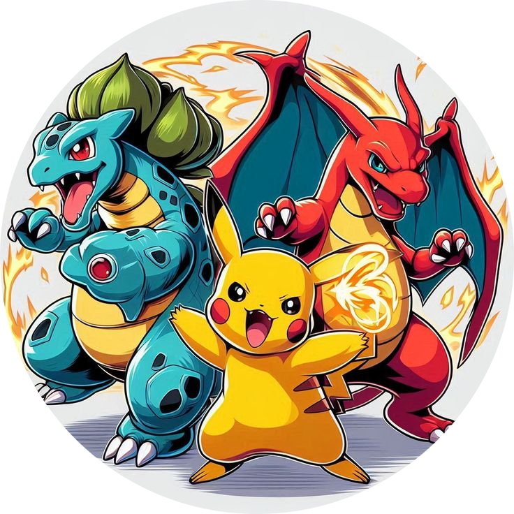 Papel Arroz Personalizado Tema Pokemon - Redondo | Shopee Brasil