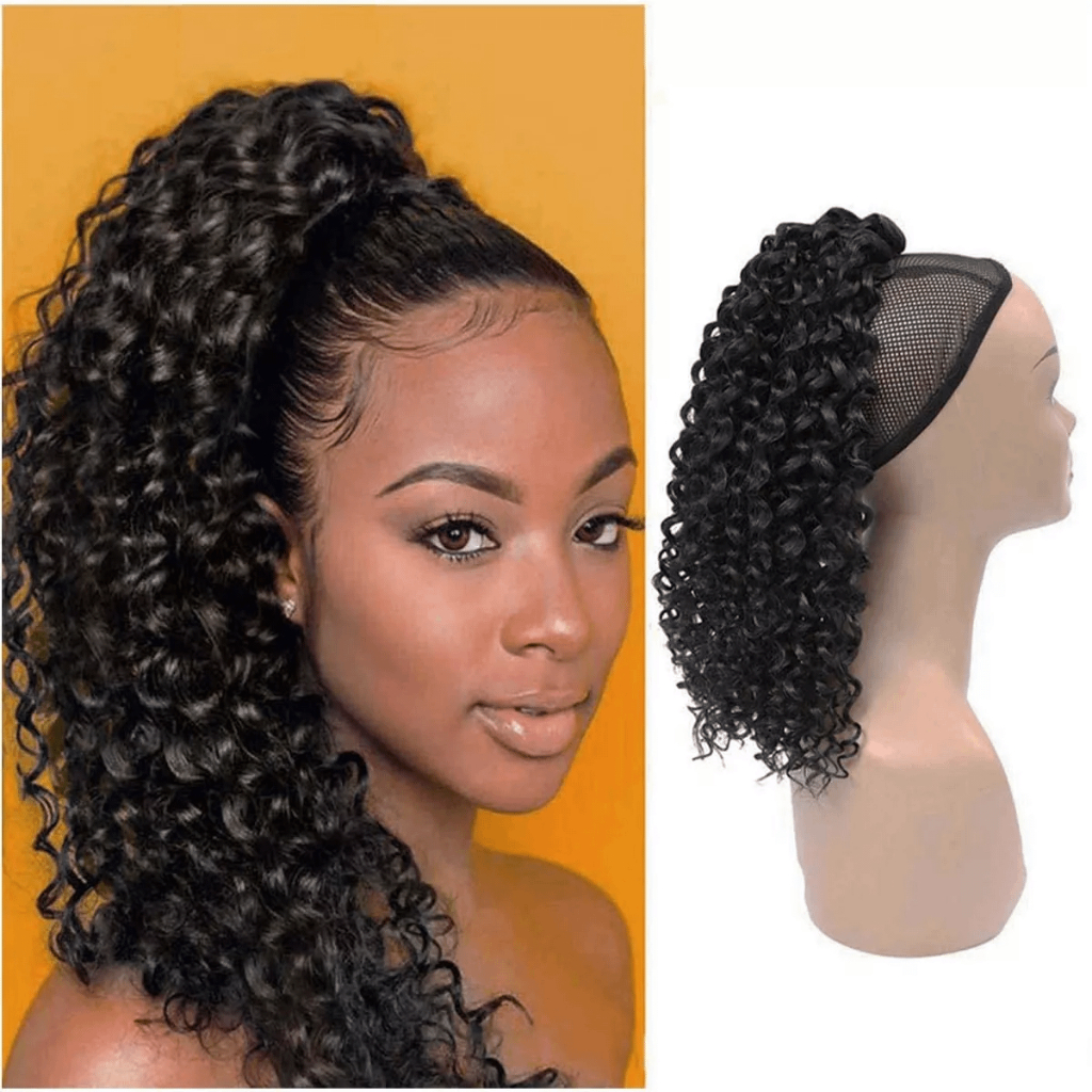 Rabo de cavalo cacheado orgânico tamanho médio | Shopee Brasil