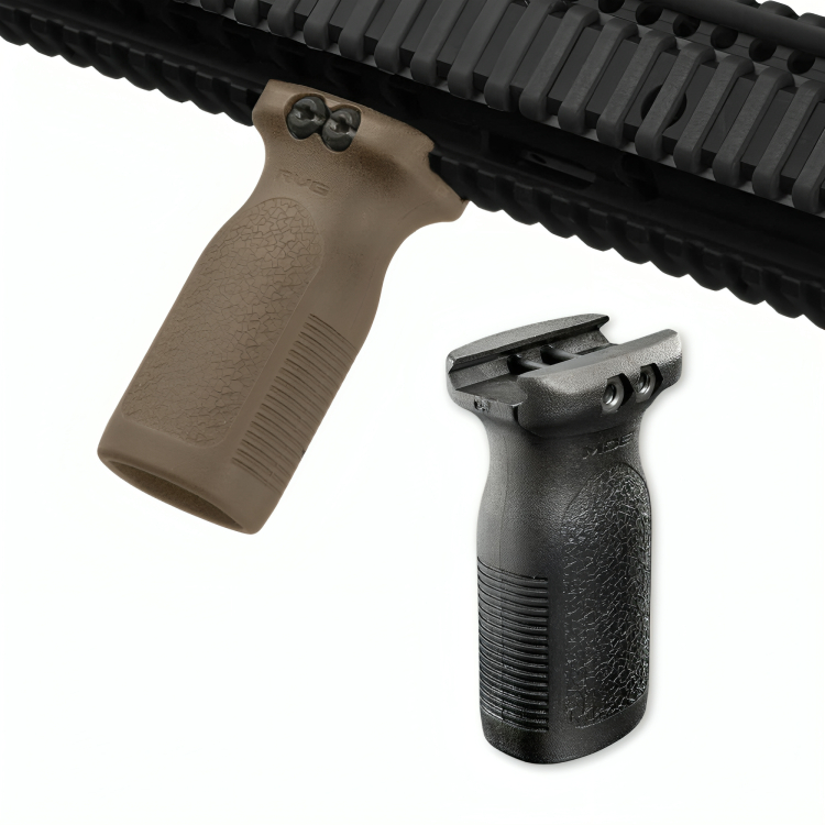 Front Grip Vertical Empunhadura RVG MOE Preto Tan Airsoft M4 20mm ...