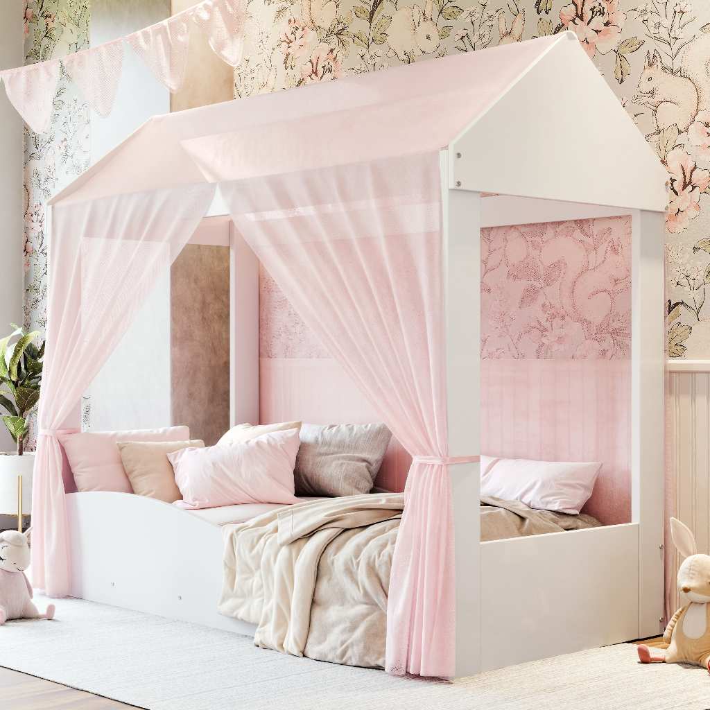 Mini Cama Montessoriana Colina Com Voal e Proteção Lateral | Shopee Brasil