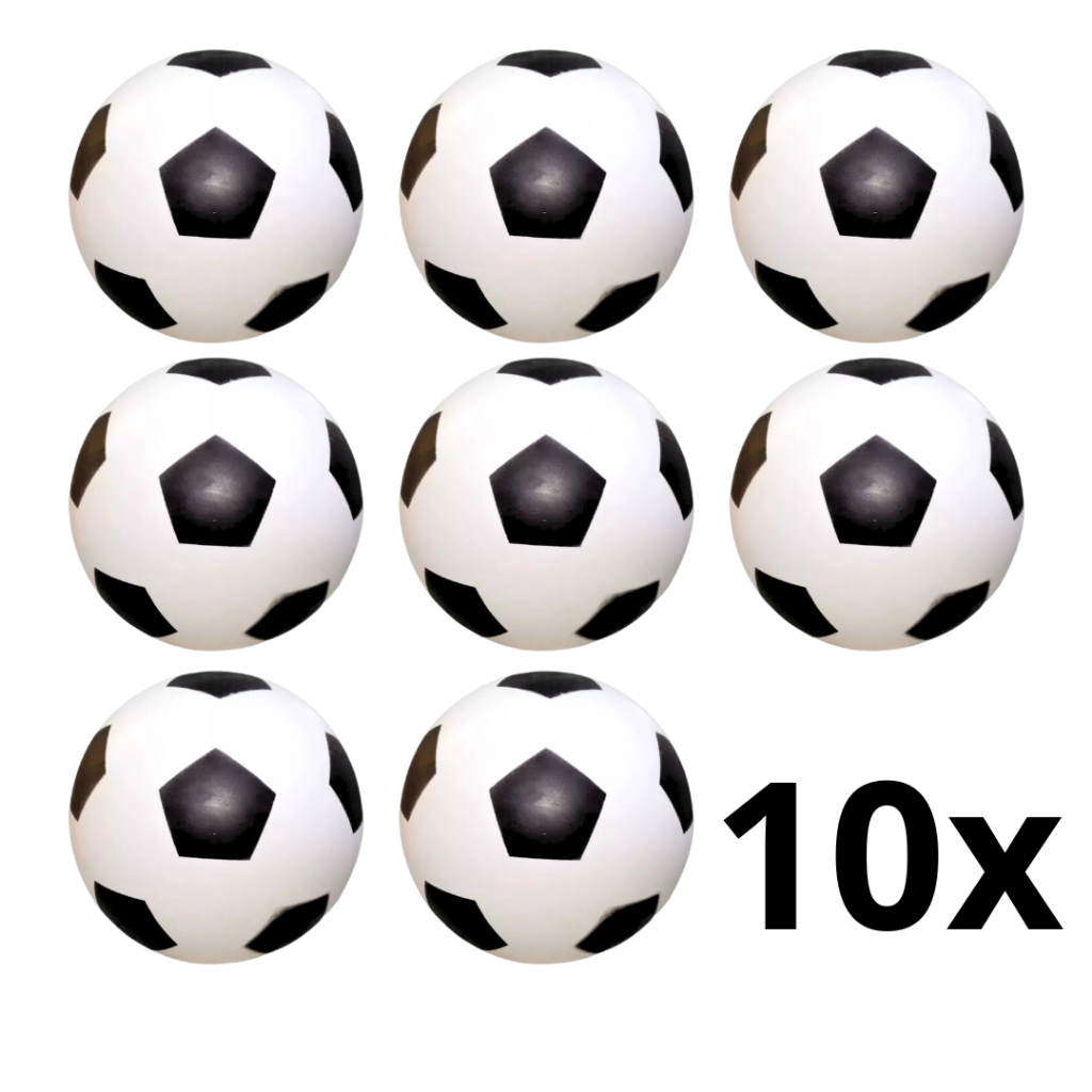 Kit 10 Bola de Futebol Preto e Branco em Vinil 24x24cm | Shopee Brasil