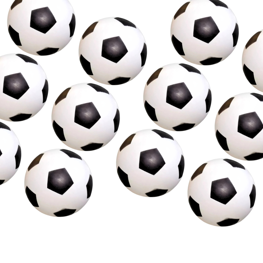 Kit 12 Bola de Futebol Preto e Branco em Vinil 24x24cm | Shopee Brasil