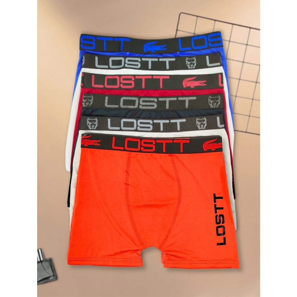 Kit 5 Cueca Boxer Masculina Adulto Microfibra Premium Forro Cuecas Box ...