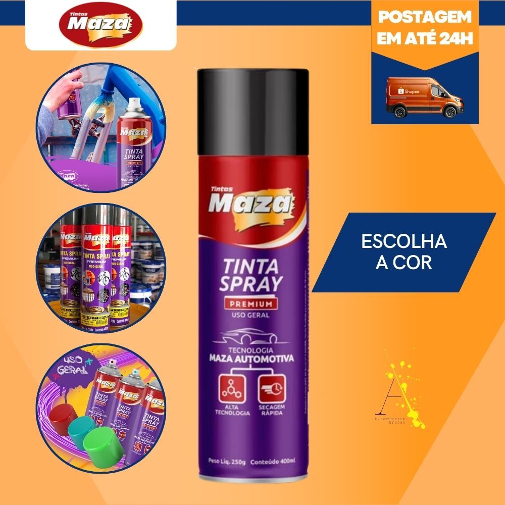 Spray Premium Uso Geral 400ml Cores Maza | Shopee Brasil
