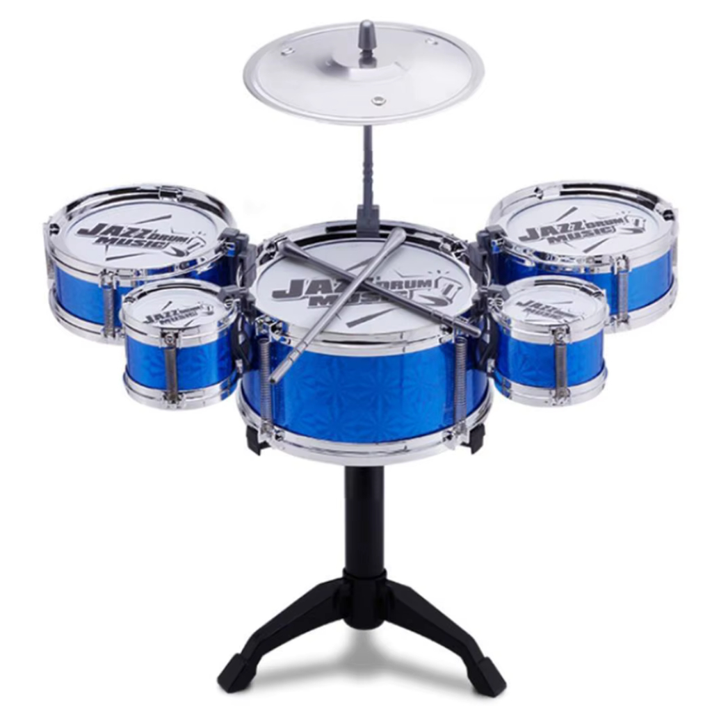 Bateria Musical Infantil com 5 Tambores e Baquetas – Brinquedo ...