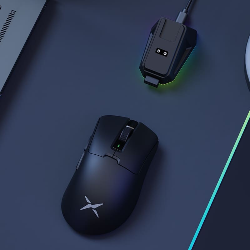 Mouse Delux M900 Pro Paw3395 70h Bateria 8k Com Dock Cor Preto | Shopee ...