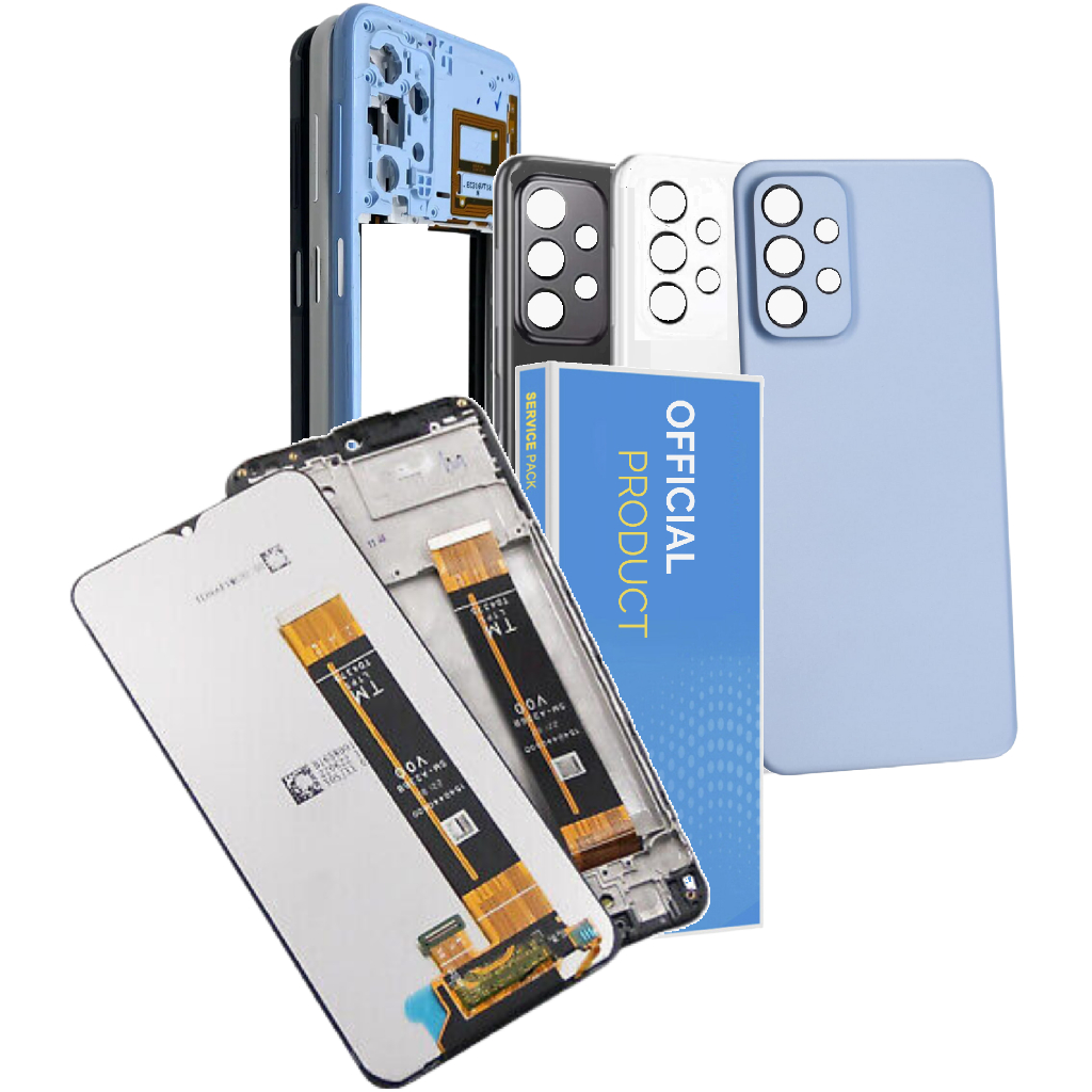 Tela Display Frontal Compatível Galaxy A23 4g A235m + Tampa Com Aro ...