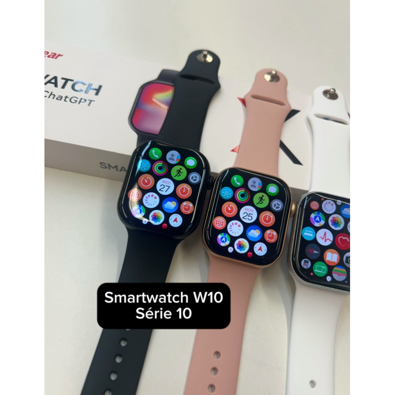 Relógio smartwatch W10 46mm série S10 microwear chat gpt ilha dinâmica ...