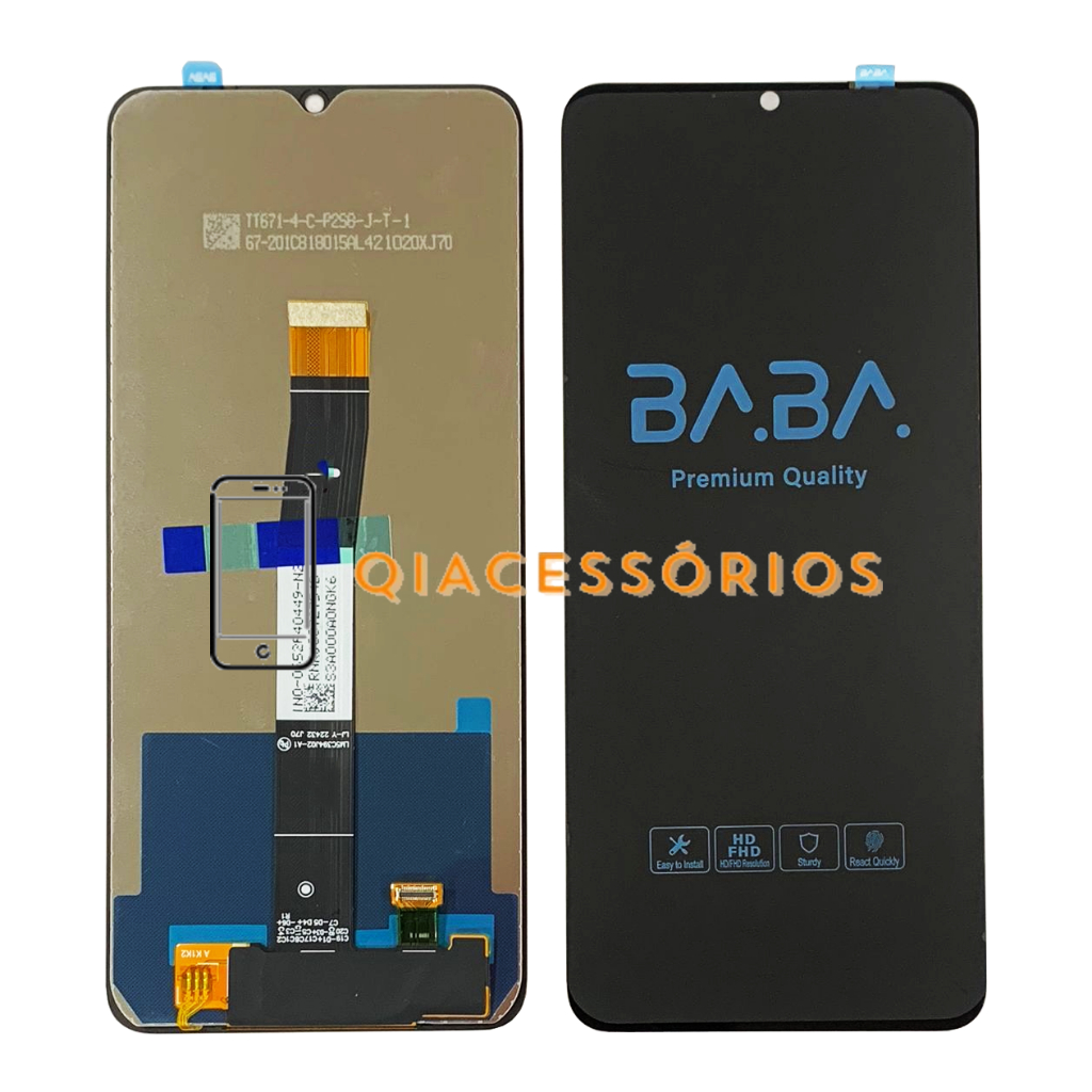 Display Tela Frontal Touch Completo Xiaomi Redmi 12C / Poco C55 SEM ARO Original Pronta Entrega ...