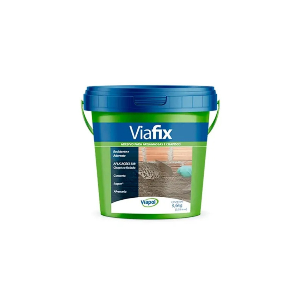 Emulsão Adesiva Viafix Para Aderência em Argamassa Chapiscos Concreto ...