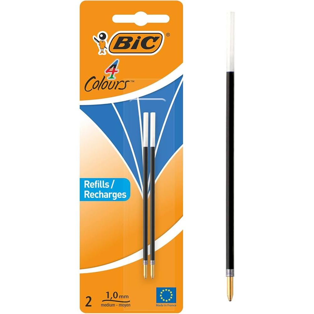 Refil Para Caneta Esferográfica De 4 Cores 2 Unidades Bic | Shopee Brasil