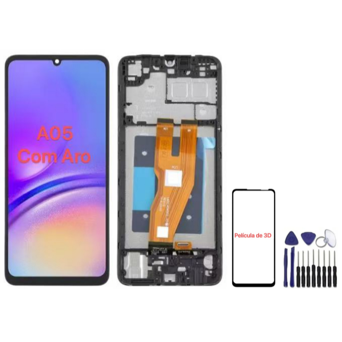 Frontal Touch Lcd Display Tela Compatível Galaxy A05 A055 SM-A055F Com ...