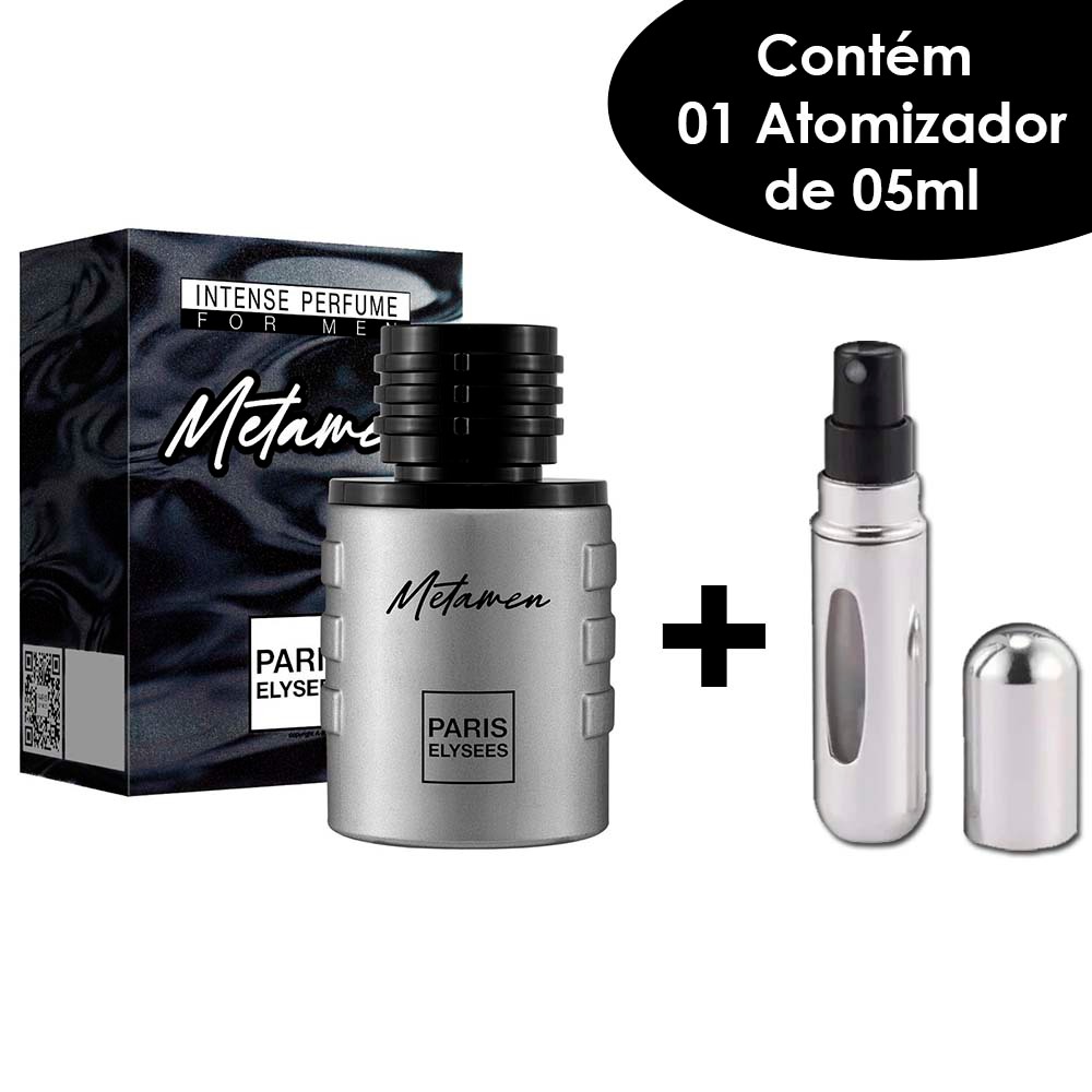 Perfume Masculino Metamen Paris Elysees EDT 100ml + Atomizador 5ml ...