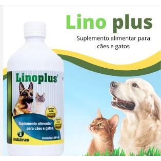 Linoplus 180ml Indubras - Suplemento alimentar para cães e gatos ...