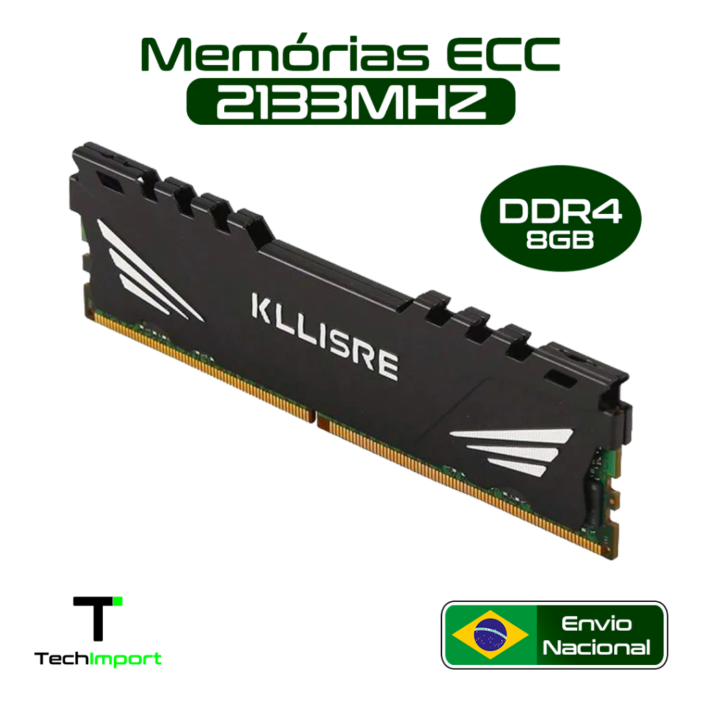 Memória RAM ECC DDR4 8GB 2133MHZ para kit xeon X99 - Server Memory ...