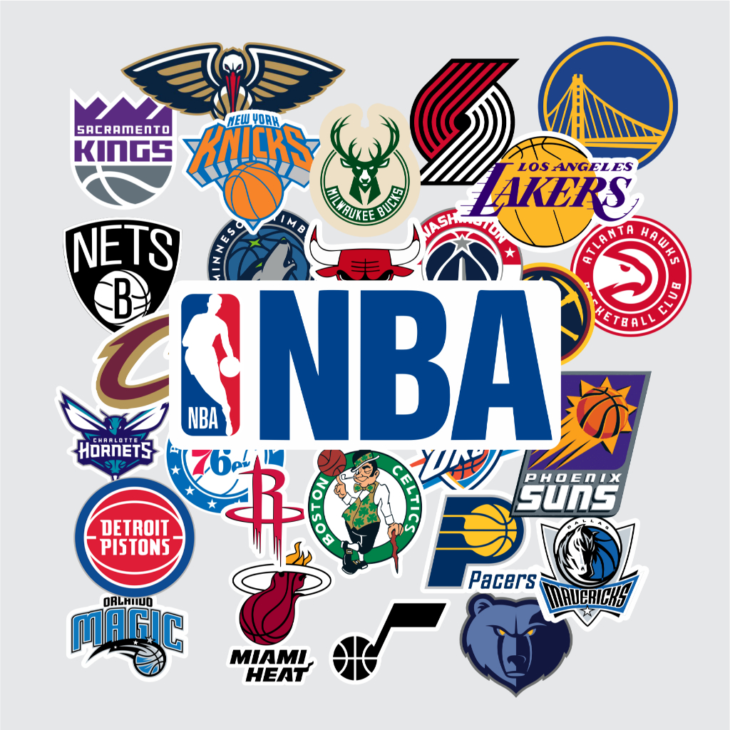 Adesivo Vinil Impermeável Sticker PACK NBA - 30 unidades | Shopee Brasil