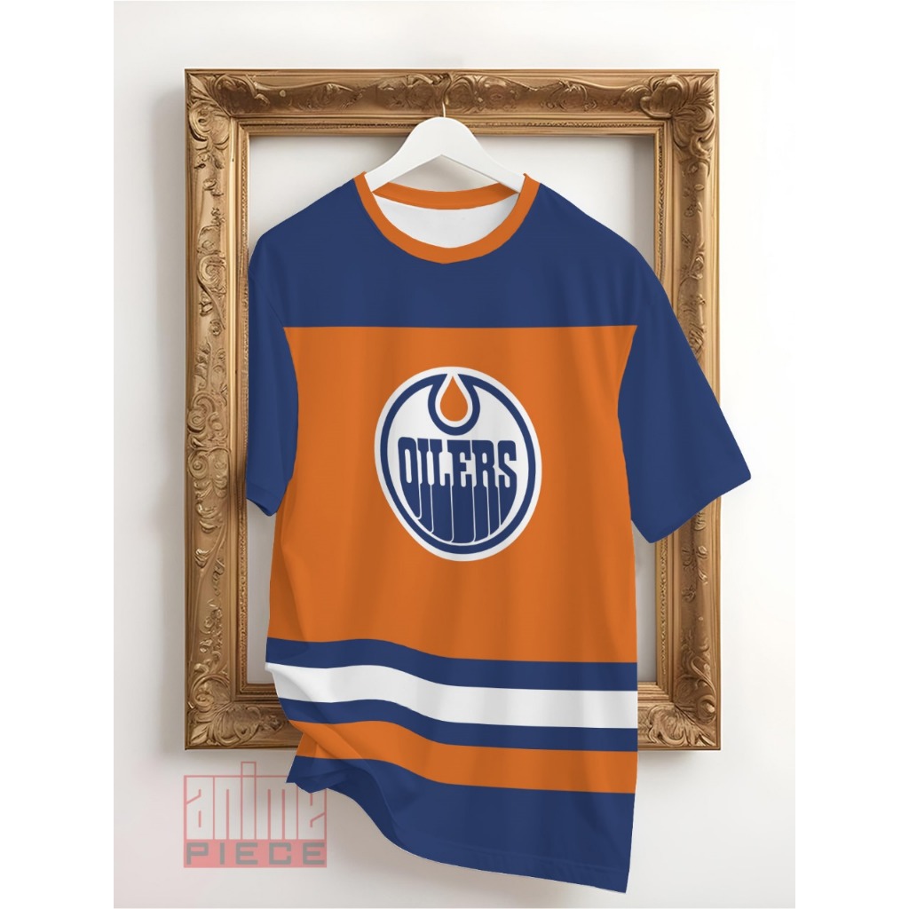 CAMISETA EDMOND OILERS HOCKEY LARANJA FULL REF1611 | Shopee Brasil