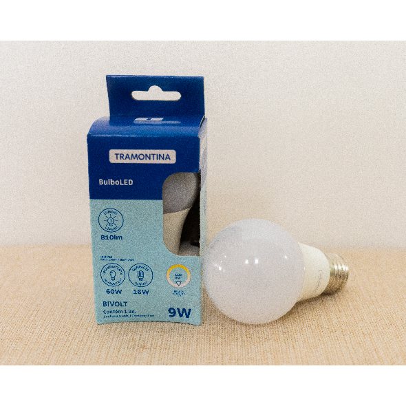 5 LAMPADAS BULBO LED 9W TRAMONTINA 2 ANOS GARANTIA (FABRICANTE ...