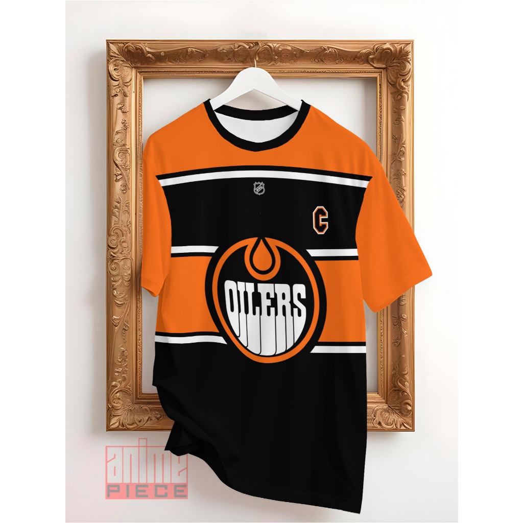 Camiseta Camisa Edmond Oilers Hockey Laranja Full Ref1596 | Shopee Brasil