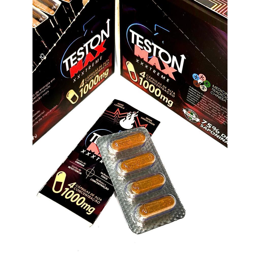 Teston Max Xxxtreme 1000mg 48 cápsulas | Shopee Brasil
