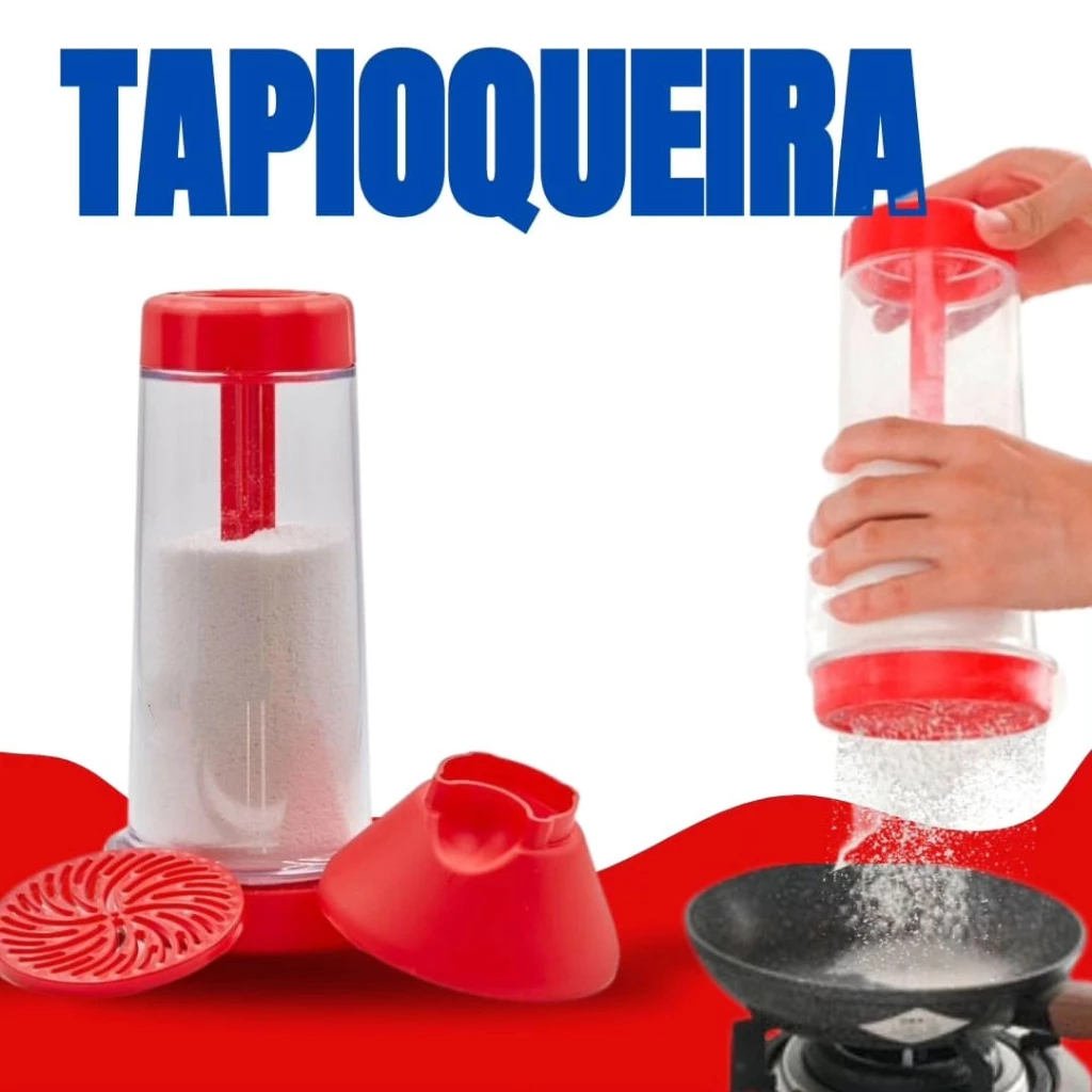 Tapioqueira Polvilhador De Farinha Peneira Armazena Beiju Tapioca ...