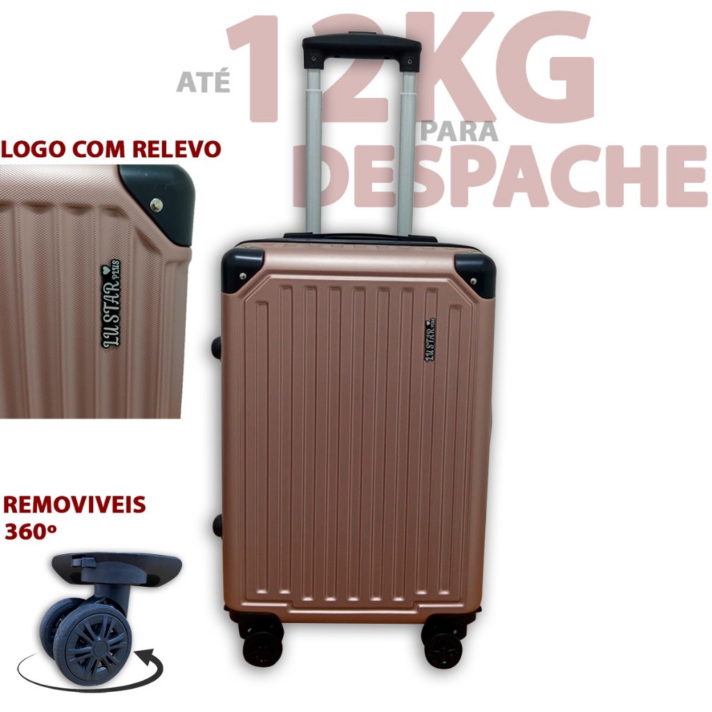 Mala de bordo N20 10kilos 55X35X25cm mala de viagem 10-12kg com roda ...