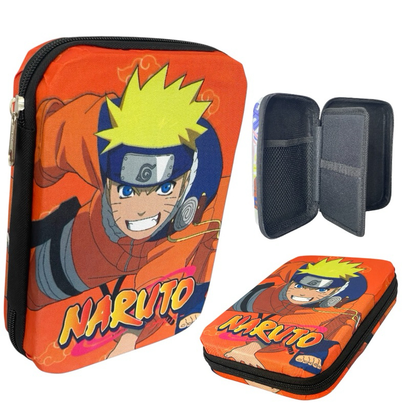 ESTOJO BOX NARUTO 100 PENS ORGANIZADOR ESCOLAR INFANTIL MENINO NARUTO ...
