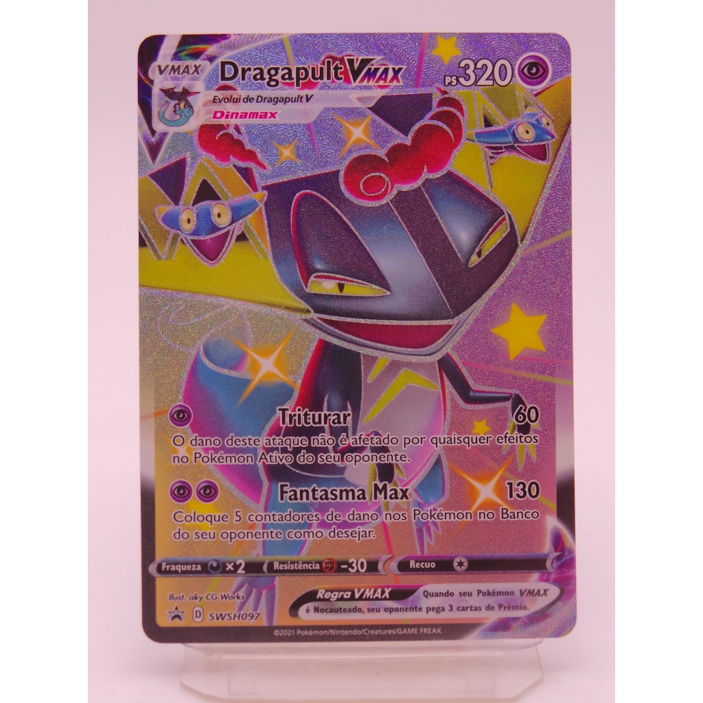 Carta Pokémon Dragapult V MAX Shiny Full Art Original Nova | Shopee Brasil