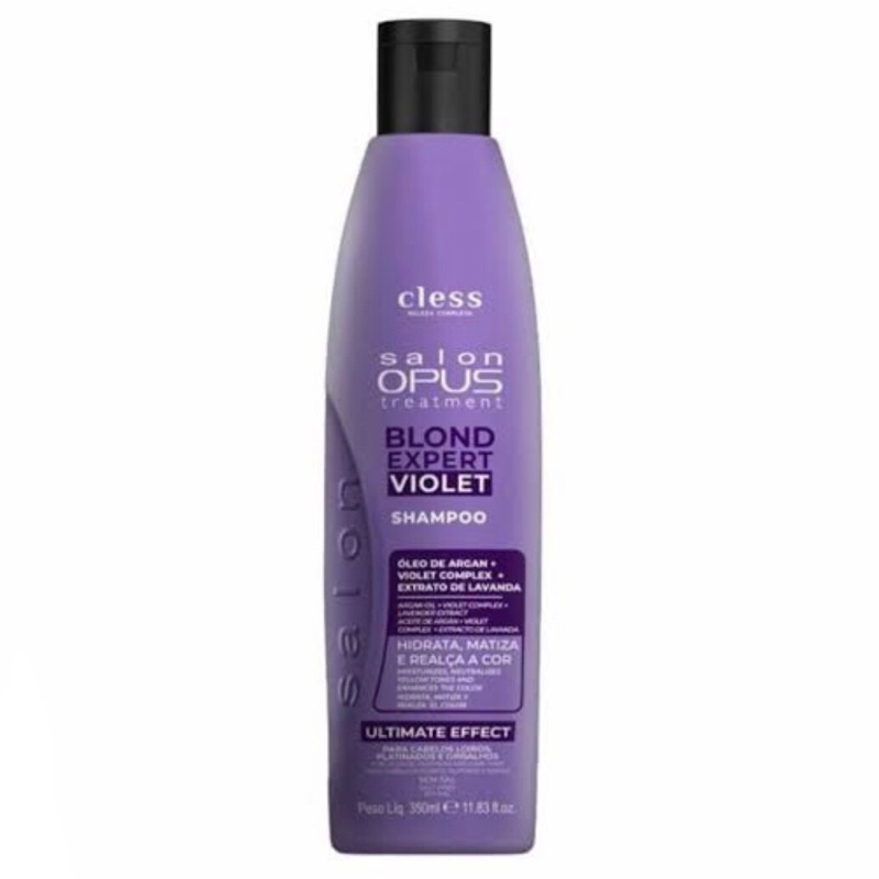 Shampoo Salon Opus Violet 350ml Cless | Shopee Brasil
