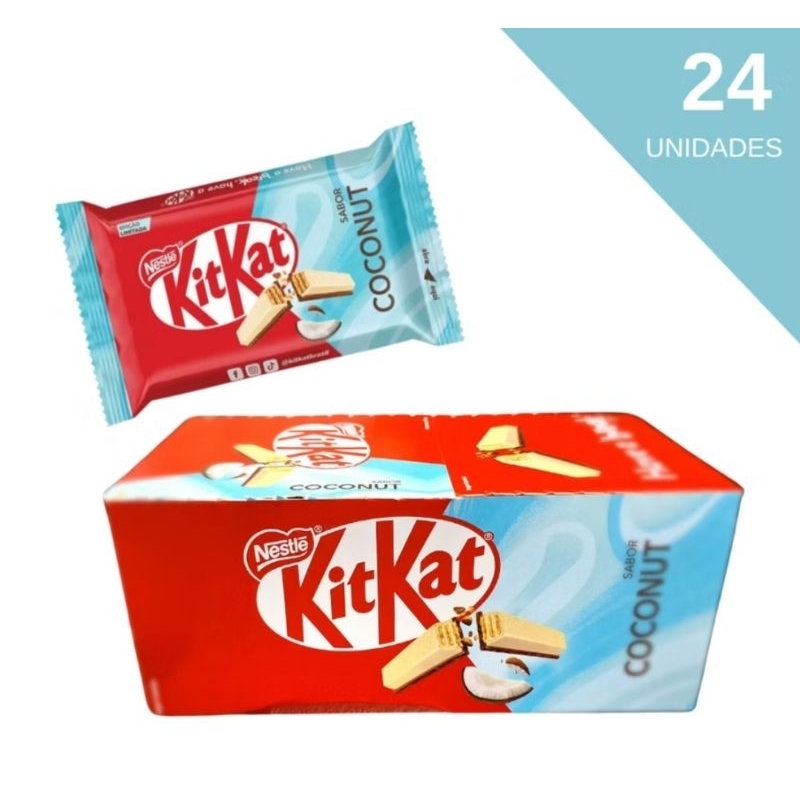 Chocolate Kit Kat Coconut Com 24 Unidades De 41,5g | Shopee Brasil