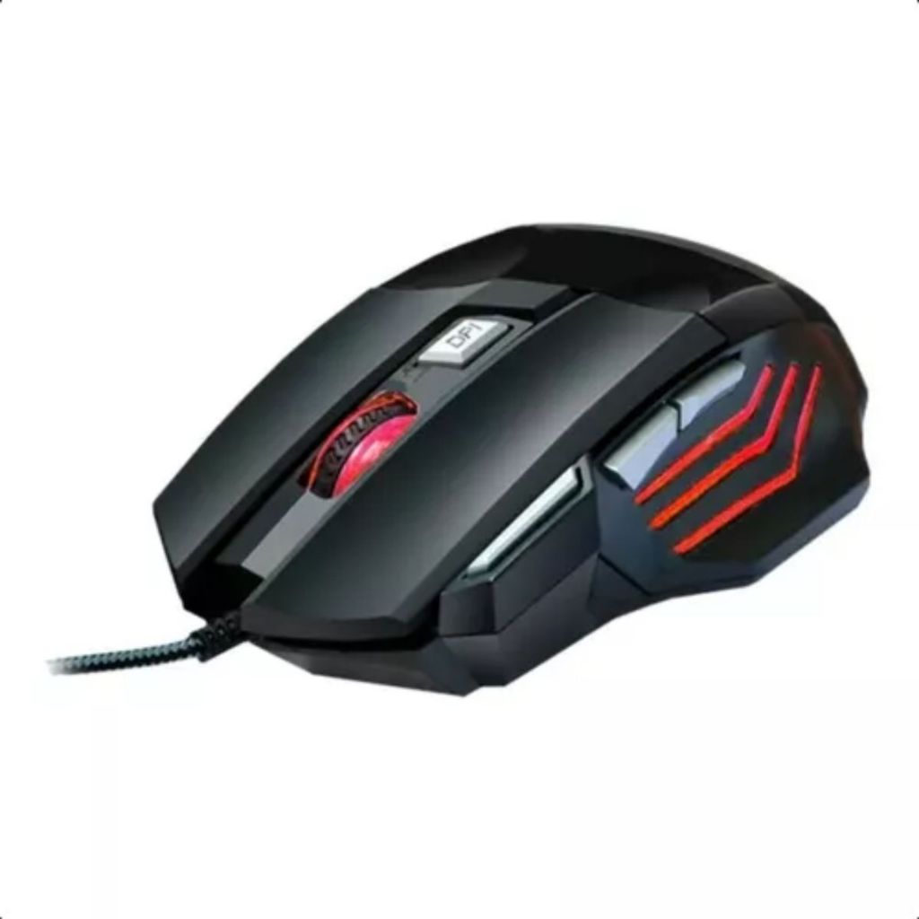 Mouse Gamer Laser X7 3200dpi Led Rgb Usb 7 Botões Profissional Original Sensor óptico | Shopee ...