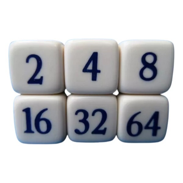 KIT COM 06 DADO BRANCO PARA GAMÃO - 14x14x14 mm | Shopee Brasil