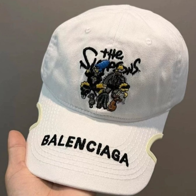 Boné Unissex Aba Curva Alta Qualidade Referência The Simpsons - White ...