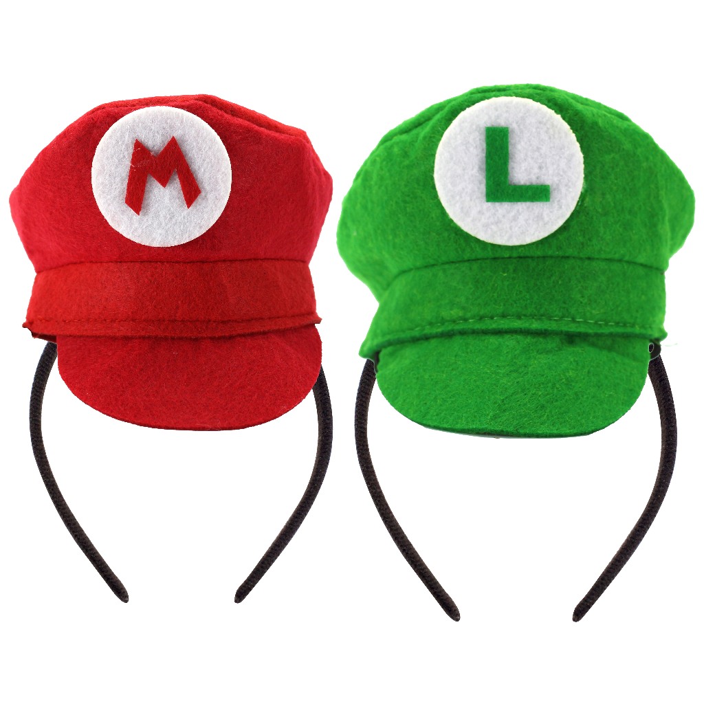 Tiara Mario Ou Luigi Bros Festa Fantasia Carnaval Halloween Bloquinho ...