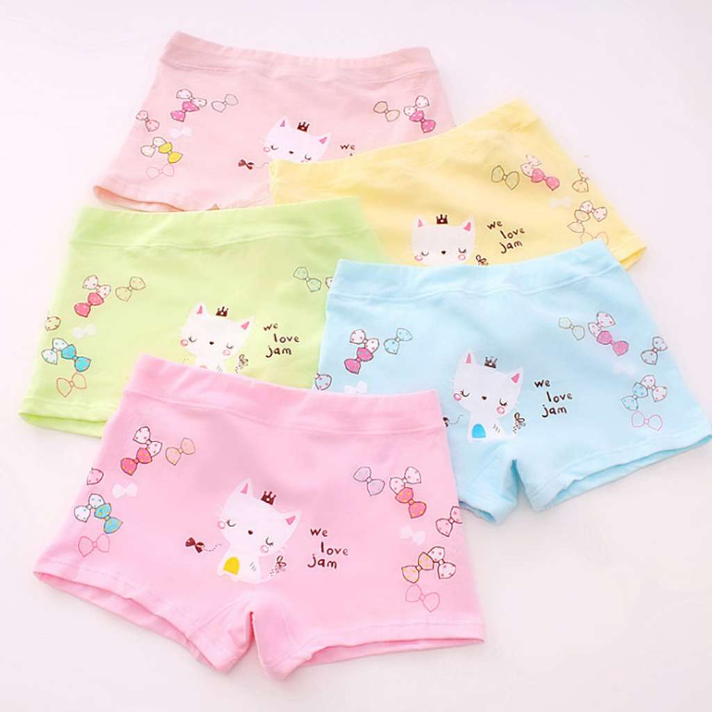 Kit Calcinha Box Boxer Menina Infantil Confortável. | Shopee Brasil