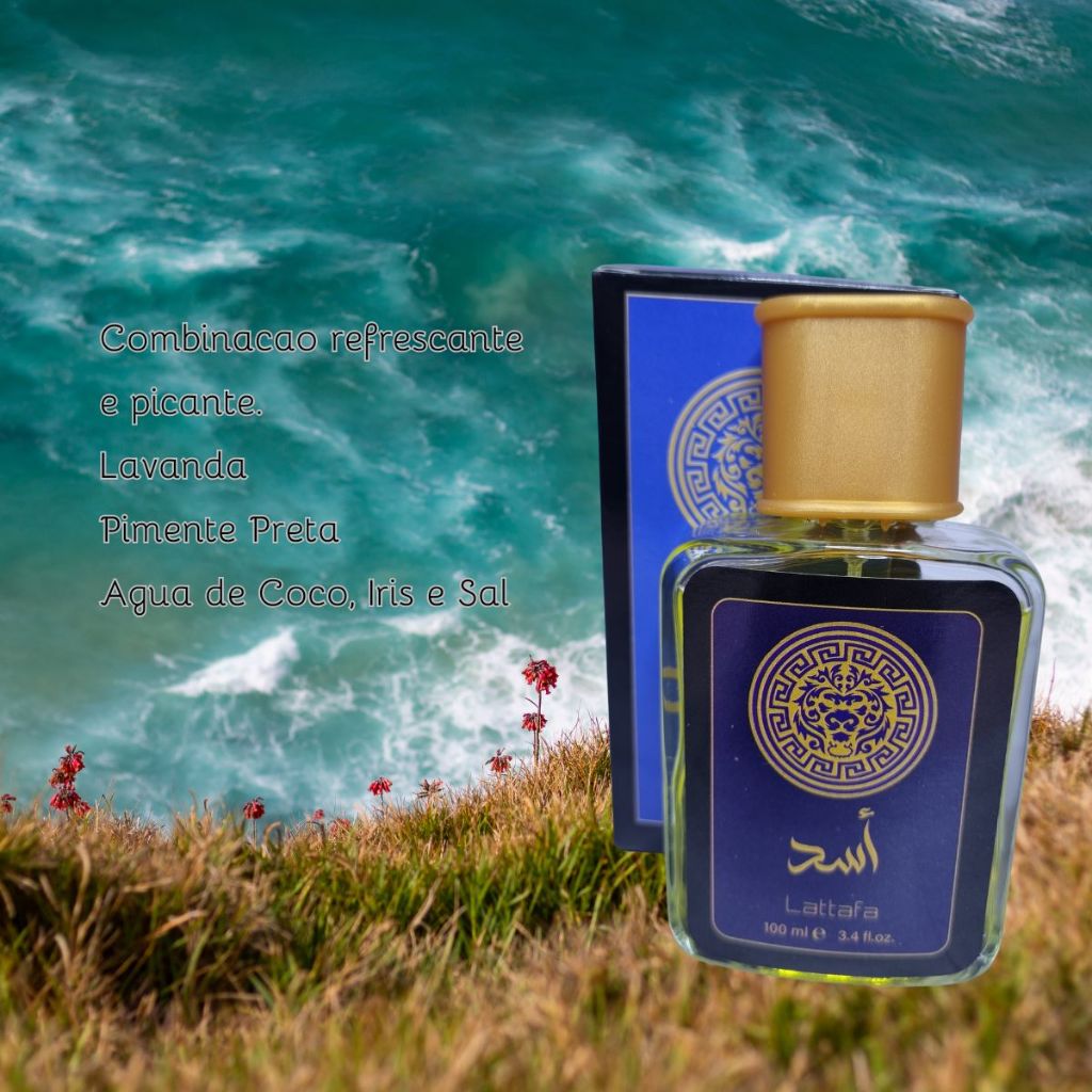 Perfume Árabe Asad Azul 100ml | Shopee Brasil